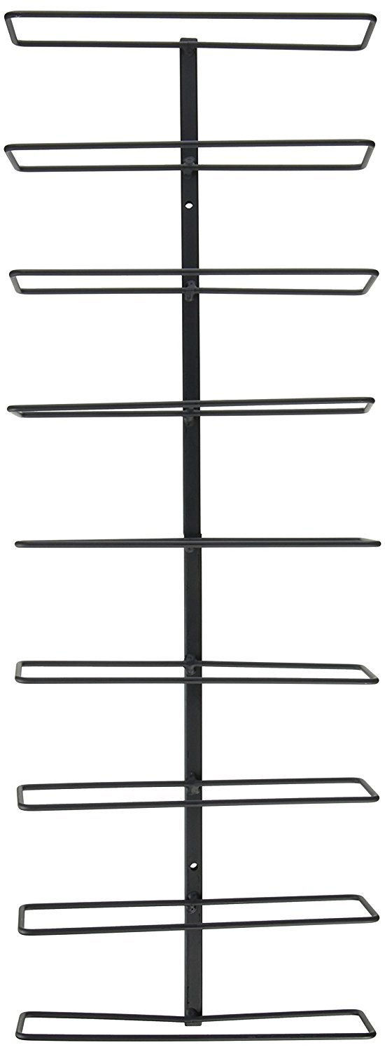 Southern Homewares Nine Bottle Wine Display Simple Storage Wall Rack - Kitchen Organization for Wine or Spirits