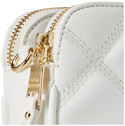 Steve Madden Daisy Quilted Crossbody, White
