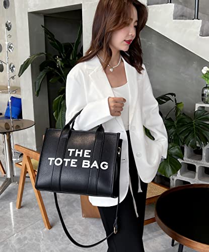 JBB Tote Bags for Women Oversized PU Leather Crossbody Bags Top-Handle Shoulder Tote Bags