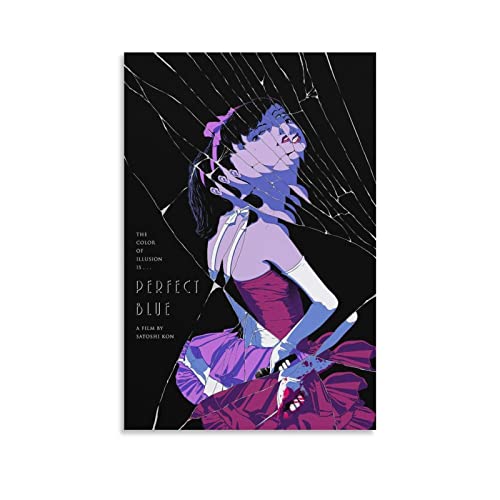 JOKIMAL Perfect Blue Movie Posters Canvas Print Artwork Wall Art Decor Poster for Modern Homes Office Bedroom 12x18inch(30x45cm)…