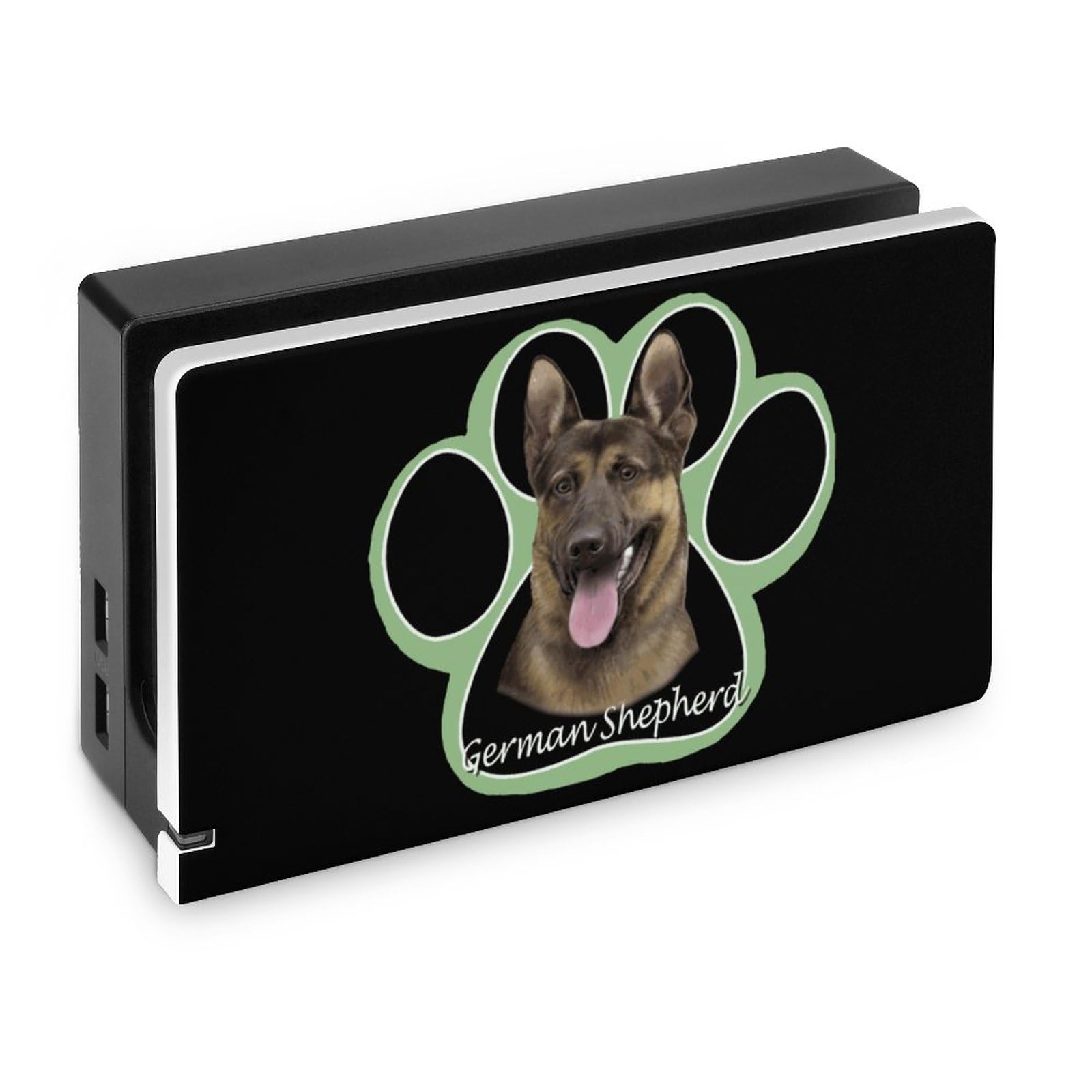 German Shepherd Dog Paw Anti Scratch Dust Cover Compatible with Switch Dock Replacement Print Skin Shell