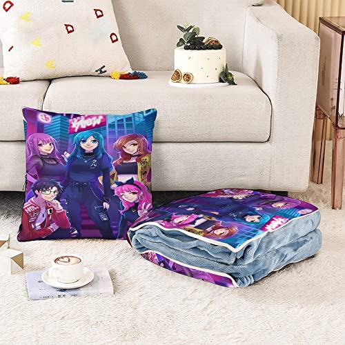 DHCUTE Soft Pillow Blanket 2 in 1 Its_Funneh Flannel Comfortable Blankets Decorate Throw Pillow