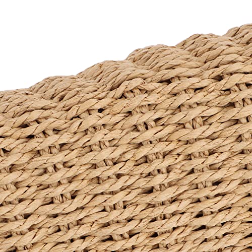 Freie Liebe Straw-Bag for Women Summer Woven Beach Bag Crossbody Purse Shoulder Handbag