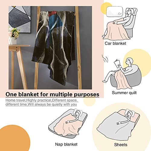 Cartoon Super Soft Plush Blankets Couch Sofa Fuzzy Warm Cozy Flannel Lightweight Throw Blanket for Adults Man Woman (Multi-Size Thickening)