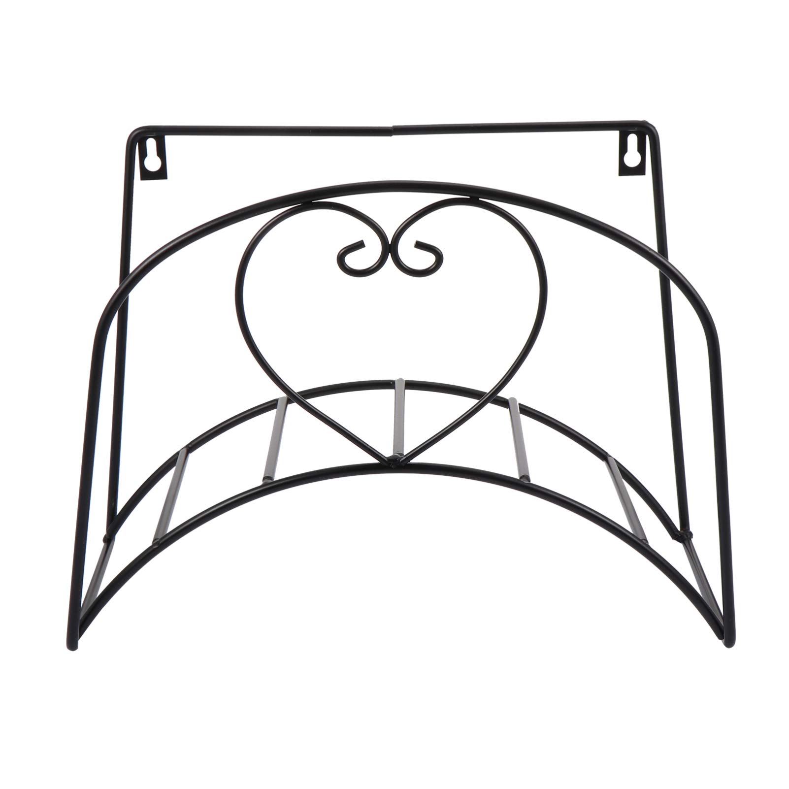 DOITOOL Hose Wrought Iron Frame Wall Hose Holder Iron Garden Hose Holder Hose Hanger Wall Hose Hook Garden Water Hose Holder Garden Hose Stand Water Hose Storage Hanger Soft Hose Work car