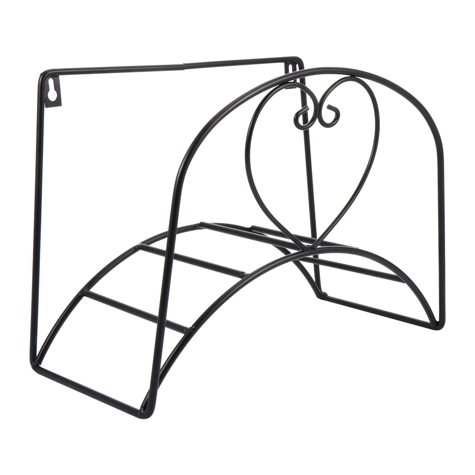 DOITOOL Hose Wrought Iron Frame Wall Hose Holder Iron Garden Hose Holder Hose Hanger Wall Hose Hook Garden Water Hose Holder Garden Hose Stand Water Hose Storage Hanger Soft Hose Work car