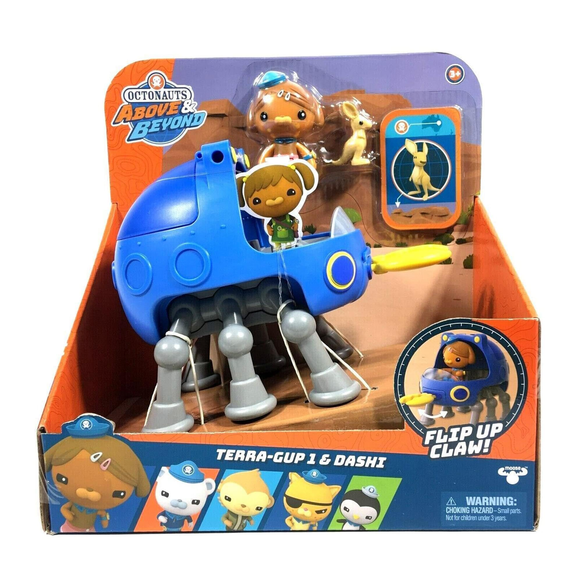 OCTONAUTS Above & Beyond | Deluxe Toy Vehicle & Figure | Dashi & Terra Gup 1 Adventure Pack | Recreate Missions, 3 Inch