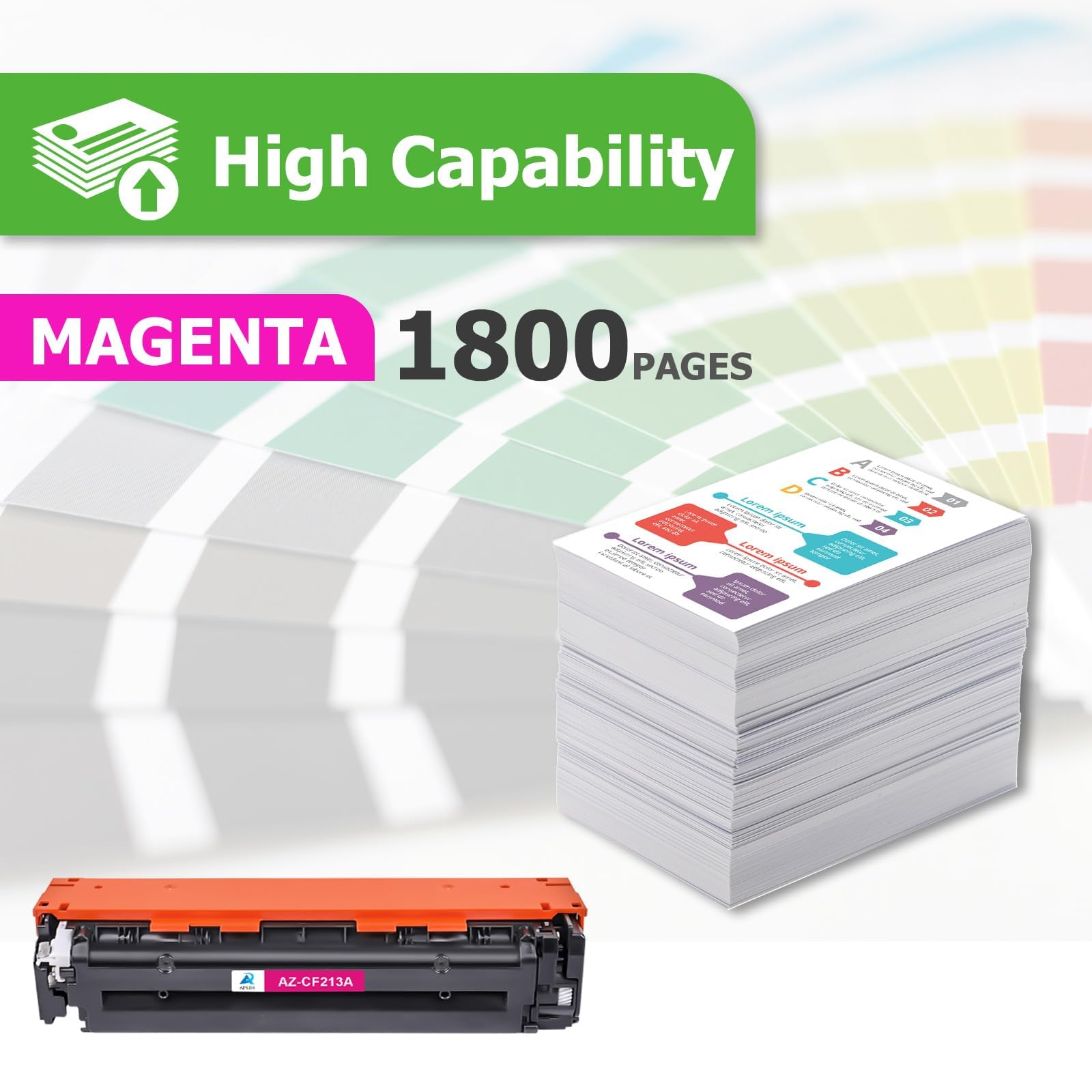 Aztech Compatible Toner Cartridge Replacement for HP 131X 131A CF213A for Pro 200 Color M251nw M251n MFP M276nw M276n Printer Ink (Magenta, 1-Pack)