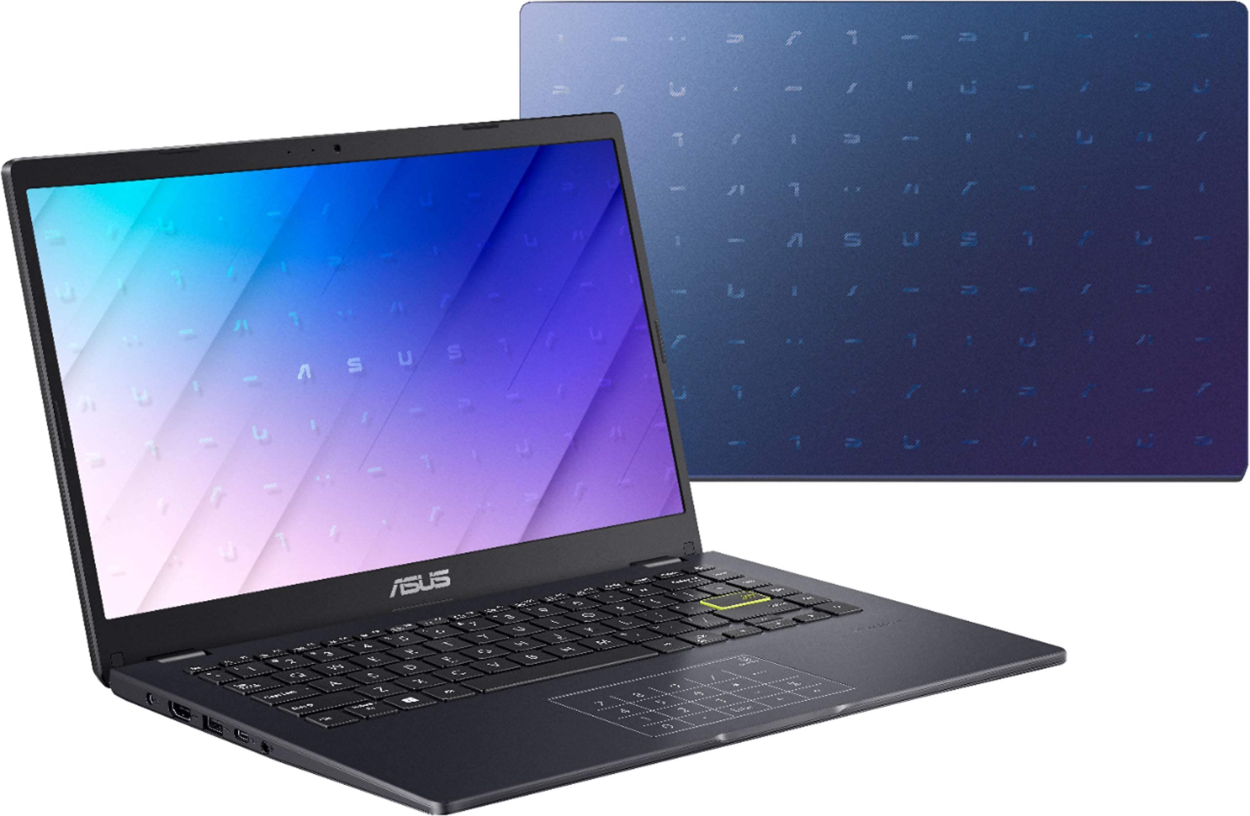 ASUS E410M 14-inch HD 128GB SSD Intel Celeron N4020 (4GB RAM, Windows 10 Home S, HDMI, SD Card Reader) Blue, E410MA-202.Blue (Renewed)
