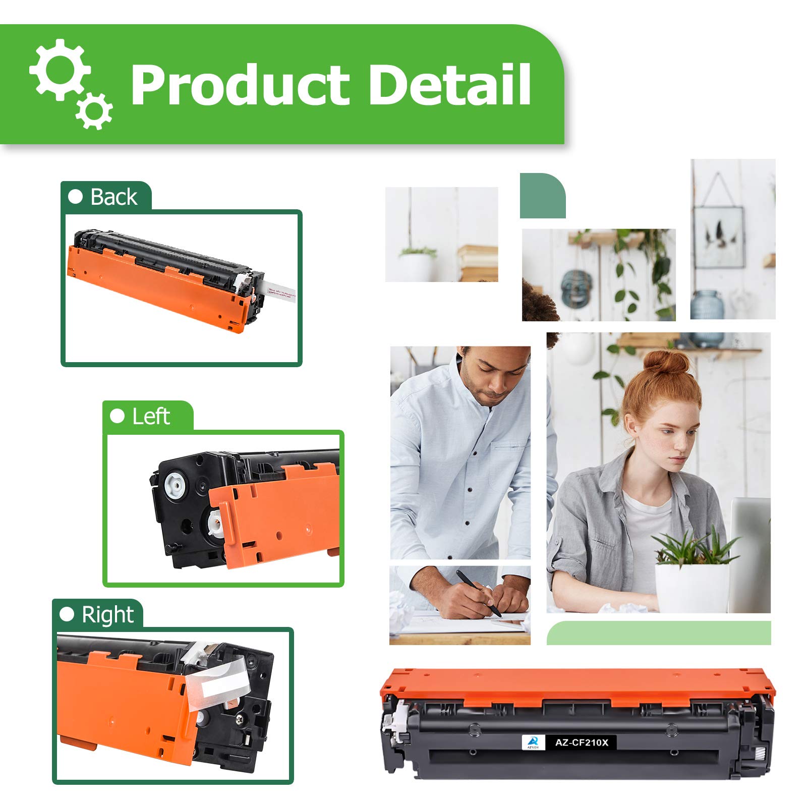 Aztech Compatible Toner Cartridge Replacement for HP 131X 131A CF213A for Pro 200 Color M251nw M251n MFP M276nw M276n Printer Ink (Magenta, 1-Pack)