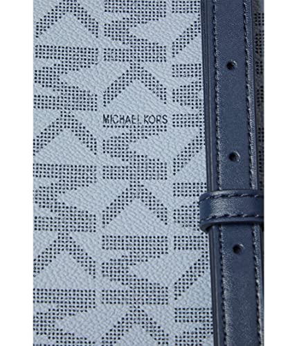 Michael Kors Jet Set Charm Large East/West Camera Crossbody Navy/White/Pale Blue One Size