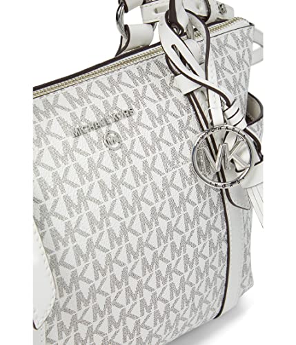 Michael Kors Sullivan Small Convertible Top Zip Tote Optic White/Black One Size