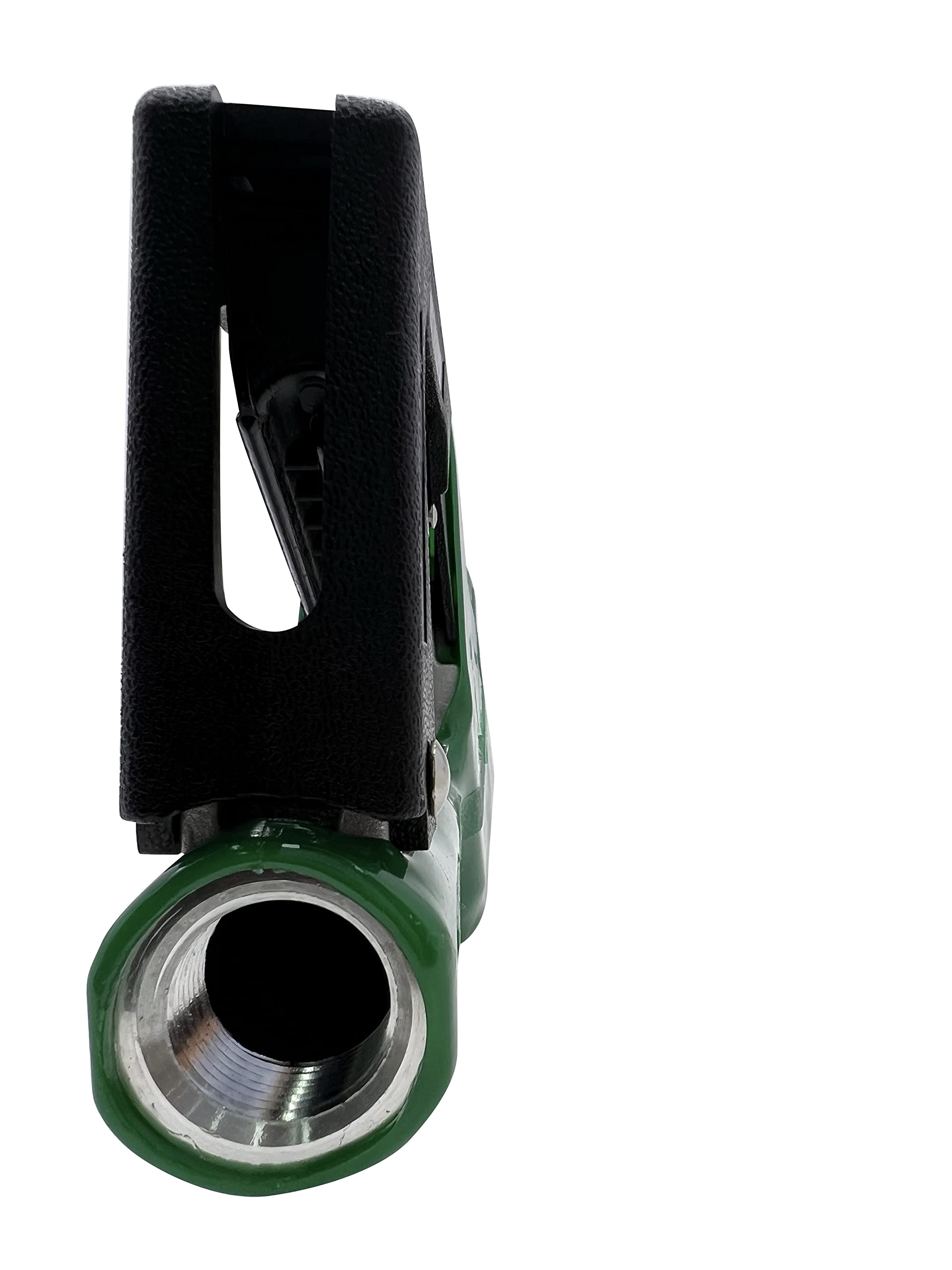 PANCYCW Green 3/4" NPT Automatic Fuel Nozzle Auto Shut Off Nozzle Gas Pump Nozzle Max Flow Rate 16 GPM With 3-Notch Hold Open Clip13/16"Spout Used for Gasoline Oil, Kerosene Biodiesel