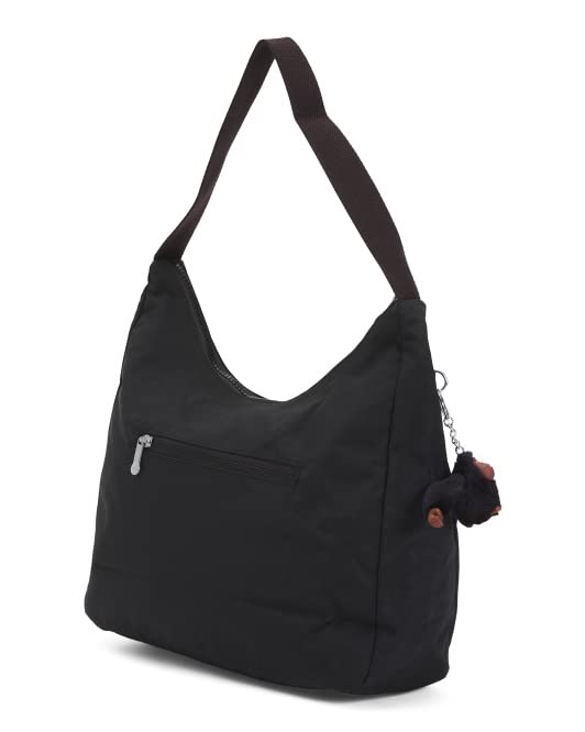 Kipling Women's Isidora Crossbody, Lightweight, Long Lasting, Zipped Pockets, Nylon Medium Bag, Black Tonal