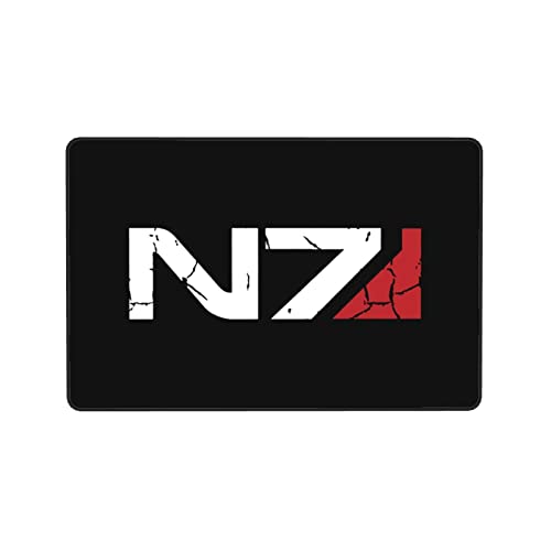 Booottty Mass Effect Alliance N7 Special Forces Carpet Non-Slip Rug Extra Soft and Absorbent Microfiber Polyester Mat for Living RoomKitchenBedroomBathroom