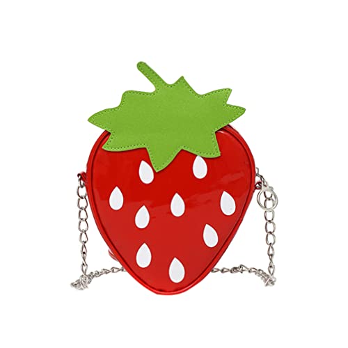 SOIMISS Crossbody Bag Womens Zipper Wallet Fruit Purse Novelty Strawberry Crossbody Shoulder Bag Handbags Funny Wallet for Women Girl Girl Backpack Purse Crossbody Phone Purse