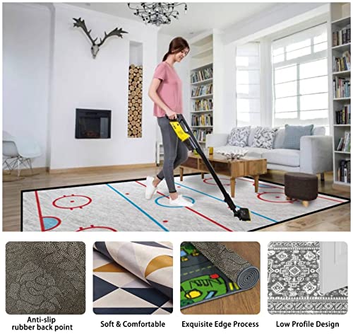 Wine Bottle Wine Glass Area Rug 6'x8' for Living Room Bedroom, Bar Party Graffiti Soft Washable Carpet, Indoor Decorative Rug with Non-Slip Backing