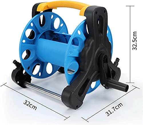 Wall Mounted Hose Holder Large Hose Car Wash Water Gun Hose Holder Reel Can Be Wound Around 30 To 40 Meters Cast Iron (Color : Blue, Size : One Size)