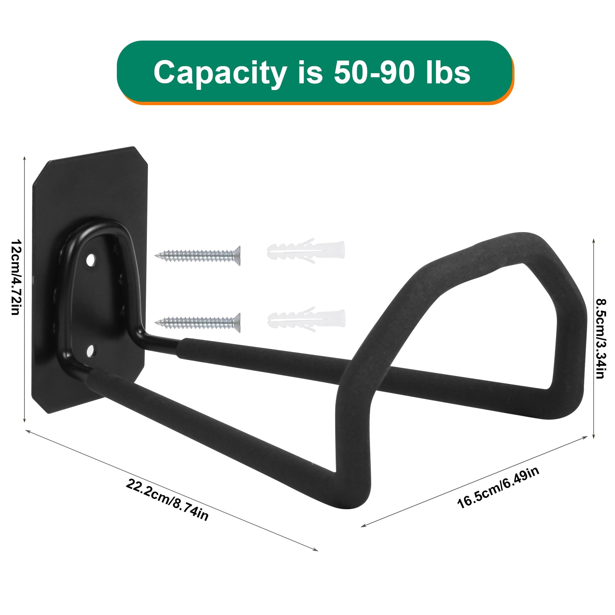 PeoMev 2pcs Heavy Duty Hose Hanger Wall Mount Water Hose Holders for Outside, Sturdy Hose Stand for Garden Hose Storage and Extension Cords (2pcs)