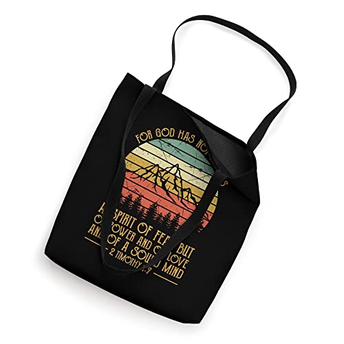 For God Has Not Given Us A Spirit Of Fear Tshirt Christian Tote Bag