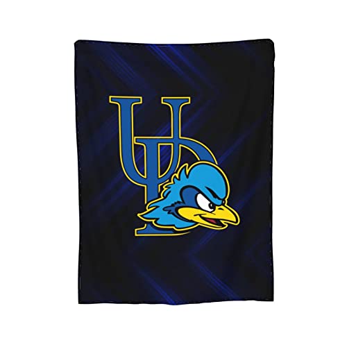 University of Delaware Fleece Blanket, Very Soft Microfiber Flannel Blanket for Couch Warm and Cozy for All Seasons
