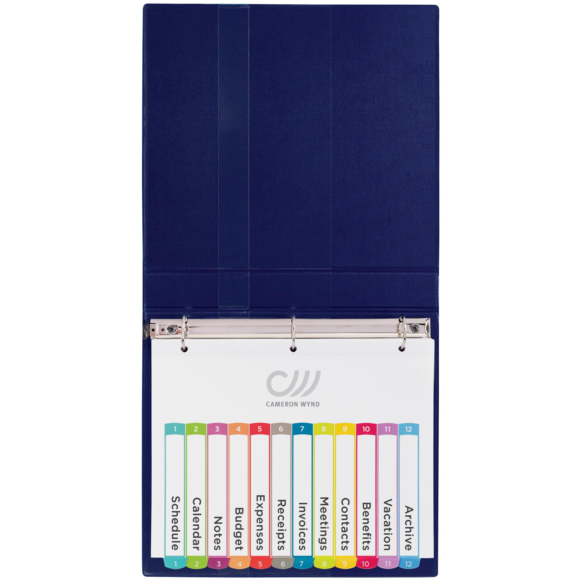 Avery 12 Tab Dividers for 3 Ring Binders, Customizable Table of Contents, Multicolor Tabs, 1 Set (11843)