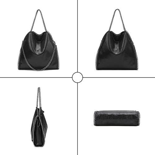 Work Bags for Women Fashion Large Tote Bag Womens Purses and Handbags(Black)