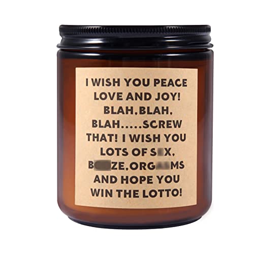 VteePck Birthday Gifts for Women, Friend Gifts for Women, Scented Soy Candles, Funny Birthday Gifts for Her Friends Wife Girlfriend, Bday Gift for Sister Coworker, Lavender Candle Gifts for Women