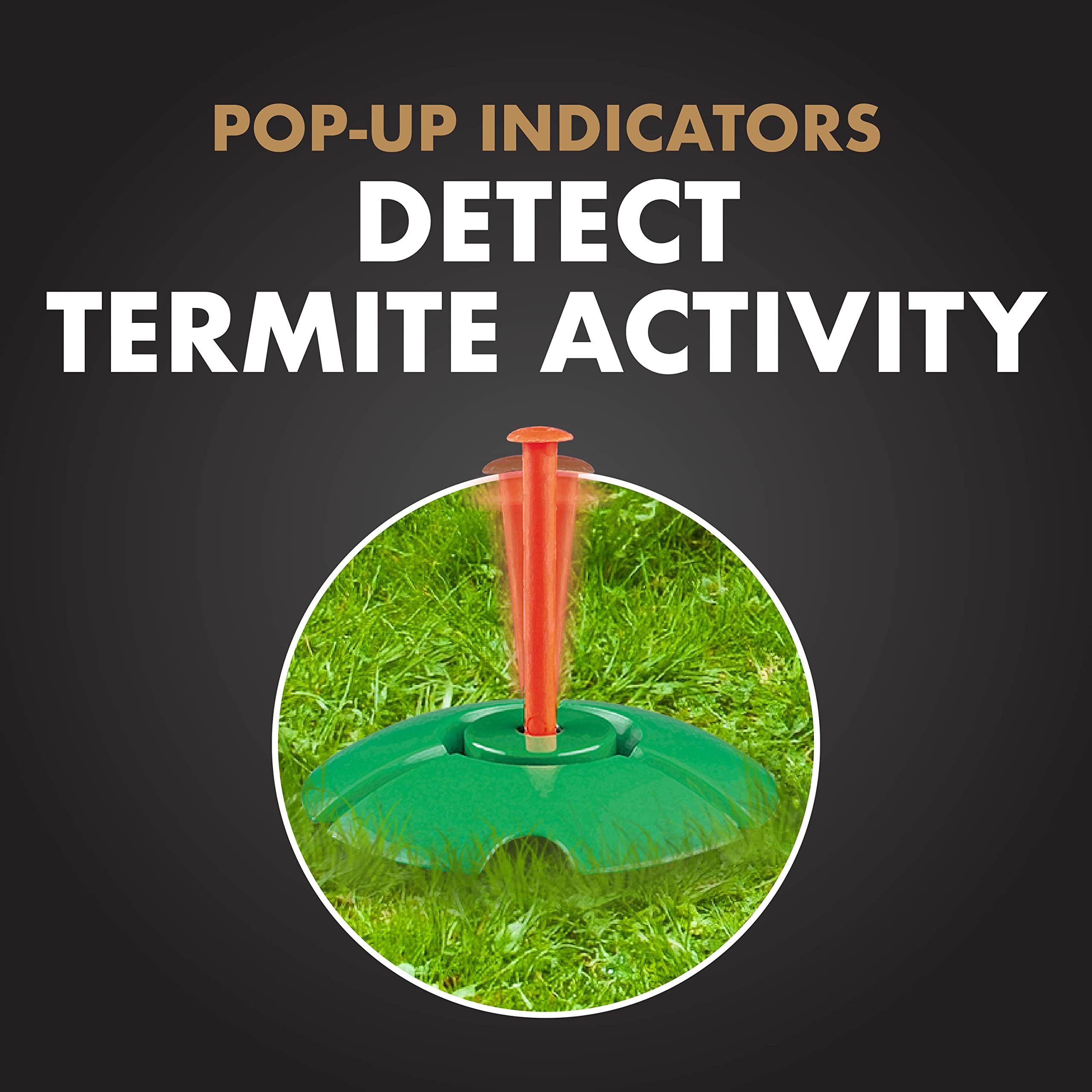 Spectracide Terminate Termite Detection & Killing Stakes, Kills Foraging Termites, Detects Termite Activity, 15 Count