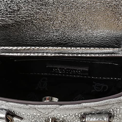 Steve Madden Twinkle Rhinestone Mini Bag, Silver