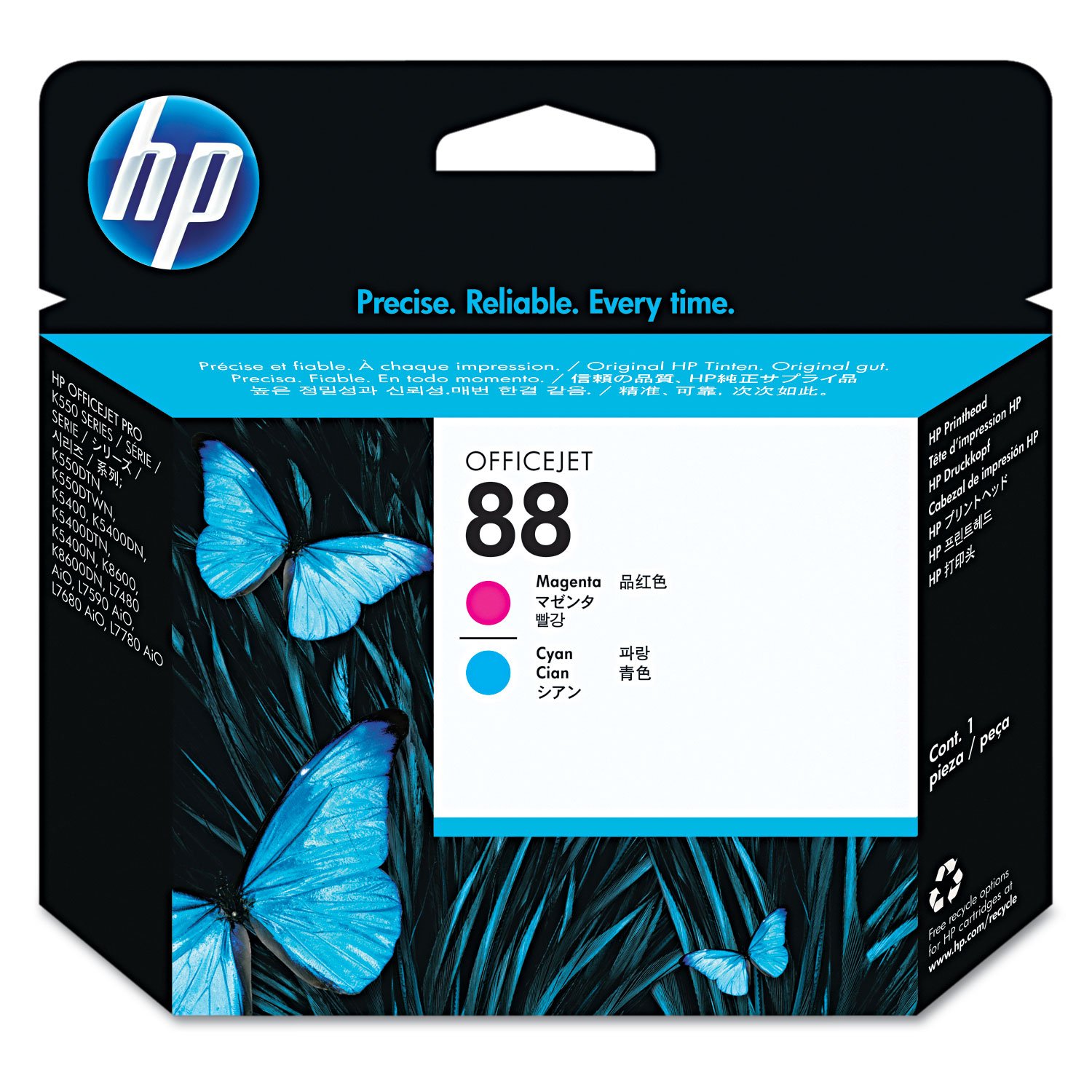 HP 88 | Ink-Printhead | Magenta & Cyan | C9382A