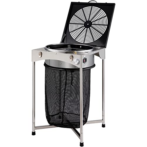 VEVOR Bud Leaf Trimmer, 18 inch Adjustable 3 Speed 110V, Electric Hydroponic Dry or Wet Plant Trimming Machine with Sharp Stainless Steel Blades, Twisted Spin Cut for Flowers, Leaves, Herbs