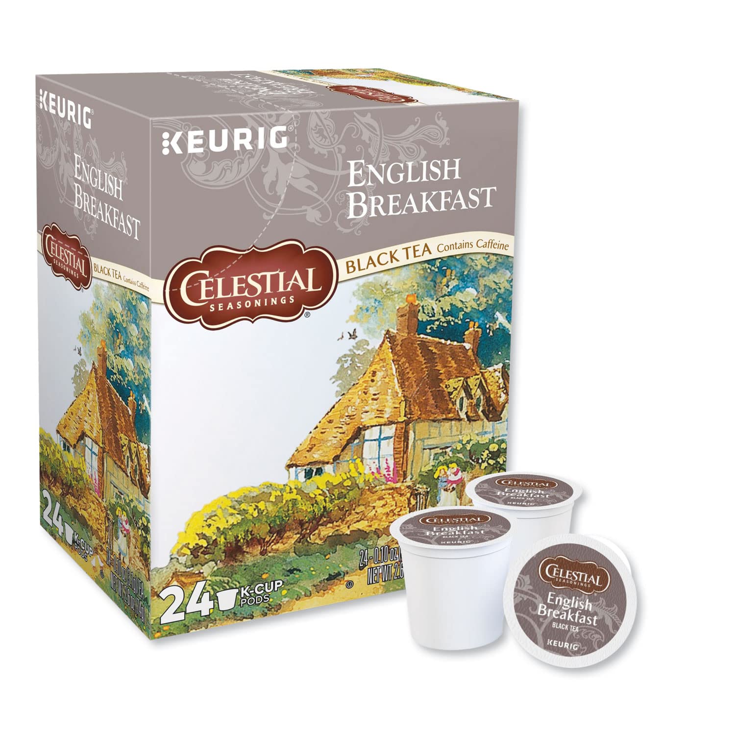 Celestial Seasonings® English Breakfast Tea Single-Serve K-Cup®, Carton Of 96