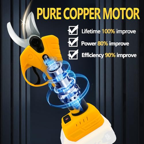 Electric Pruning Shears for Dewalt 20V Battery - PEDONY 1.2 Inch (30mm) Cutting Diameter Cordless Electric Pruners for Tree Branch, Replacement Blade Set (Tool Only)