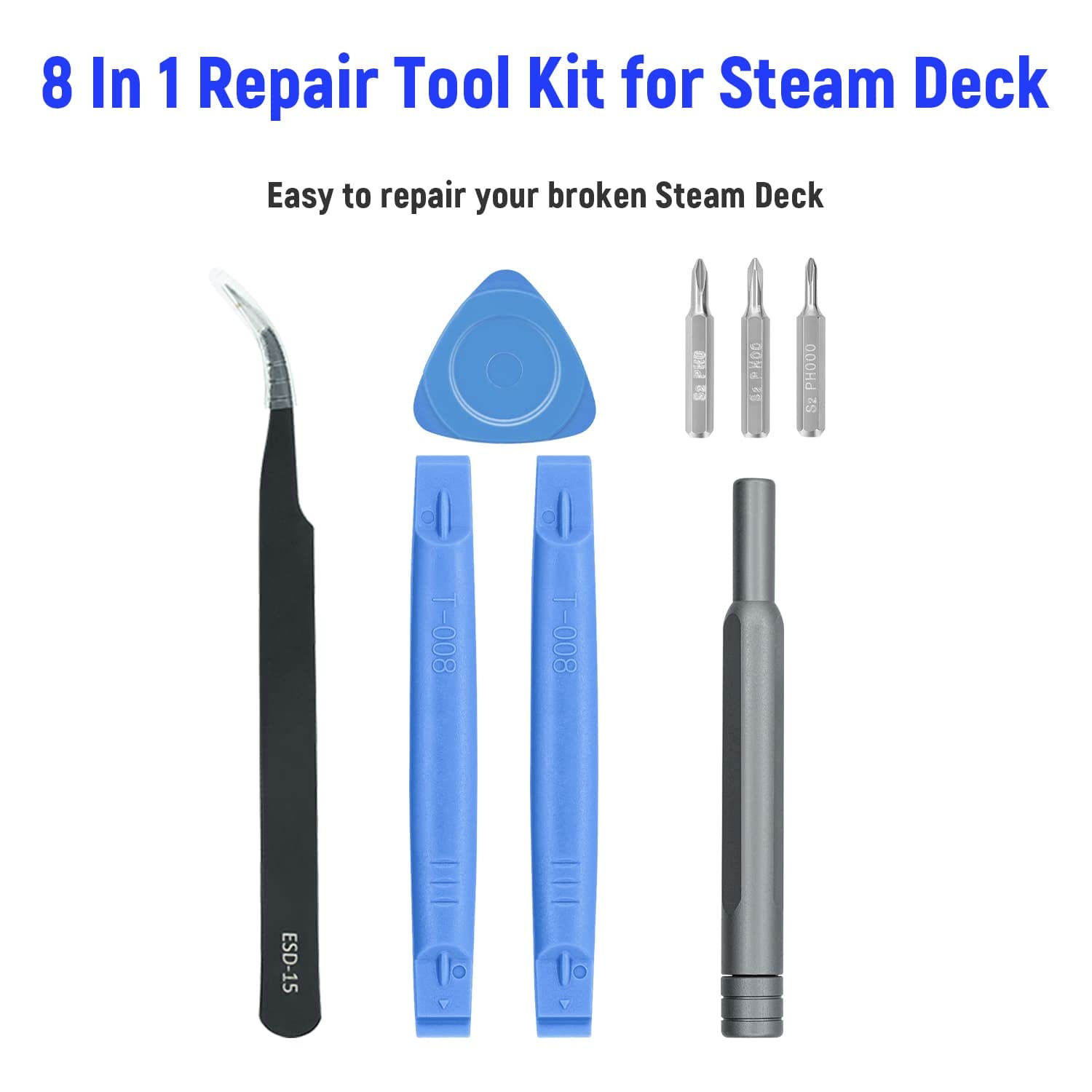 Wigearss Repair Kit with Opening Tool for Steam Deck