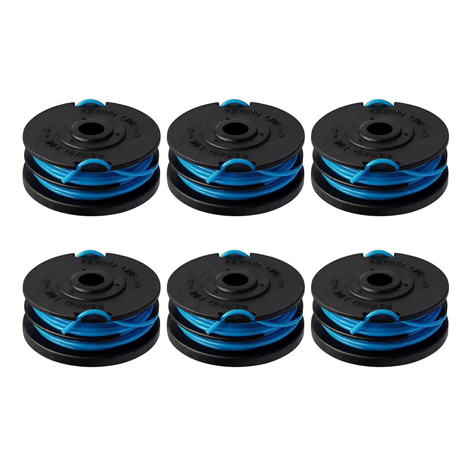 THTEN 2900719 Trimmer Spool Line Replacement for Greenworks 20ft 0.065 inch 2101602 2101602A STBA40B210, 2101602, ST40B410, BST4000 Dual line String Trimmers 6 Pack