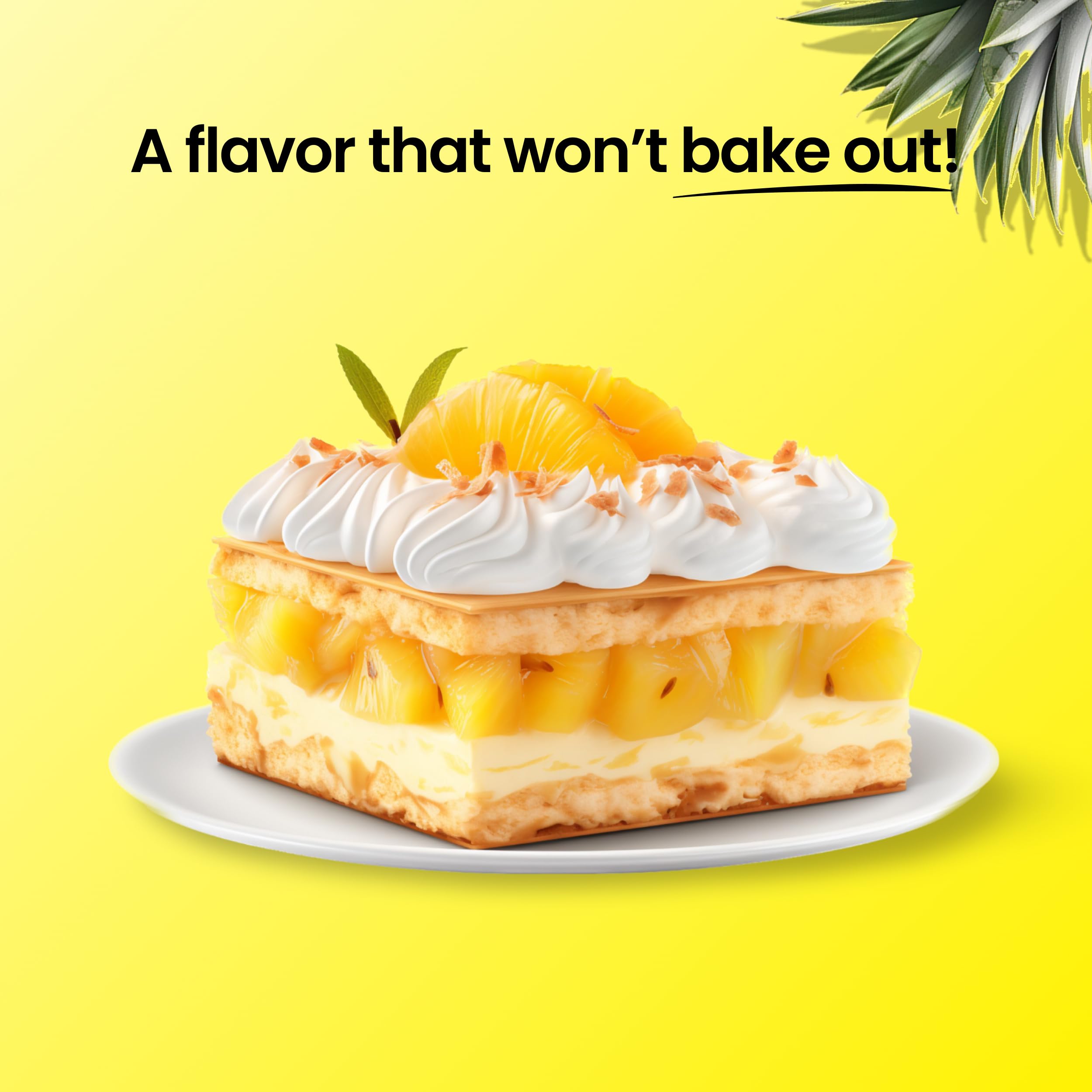 LorAnn Pineapple Bakery Emulsion, 4 oz - Intense Pineapple Flavor Extract for Baking, Cookies, Frosting, Ice Cream, Pineapple Pie, Smoothies and Beverage - Gluten Free, Vegan, Sugar Free, Nut Free