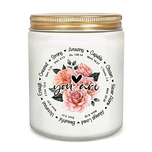 Christian Gifts for Women - Birthday Gifts for Women - Inspirational Gifts for Women - Religious Gifts for Women - Spiritual Gifts for Women, Mom, Friend, Coworker - Scented Candles Gifts for Women
