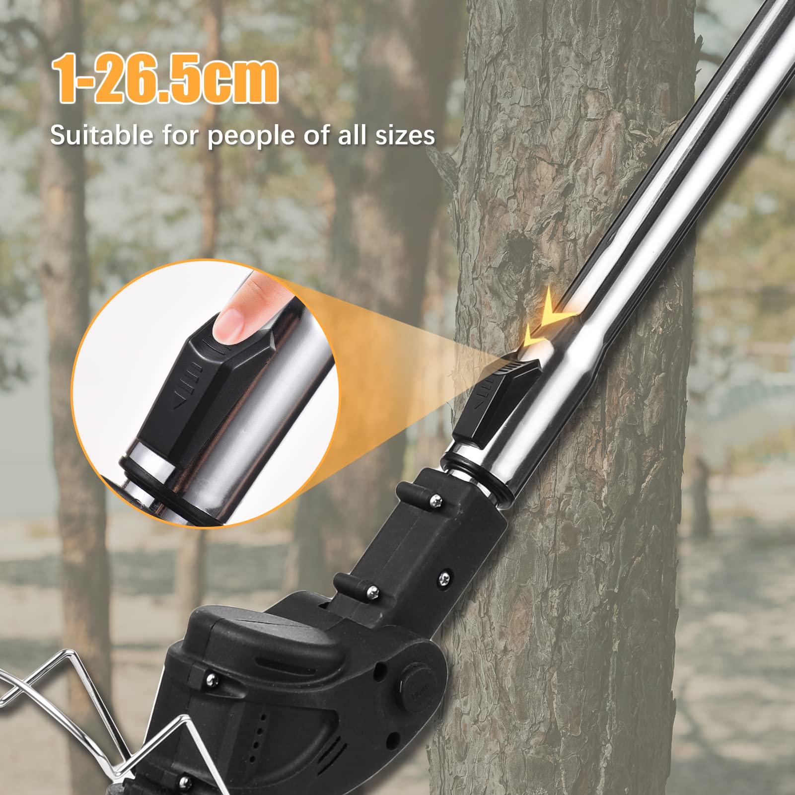 QIUNI Cordless Grass Trimmer Weed Wacker 12V Weed-Wacking Machine Lightweight Adjustable Height Metal Cutting Blade for Garden and Yard Bush Mowing Grass Lawn Pruning