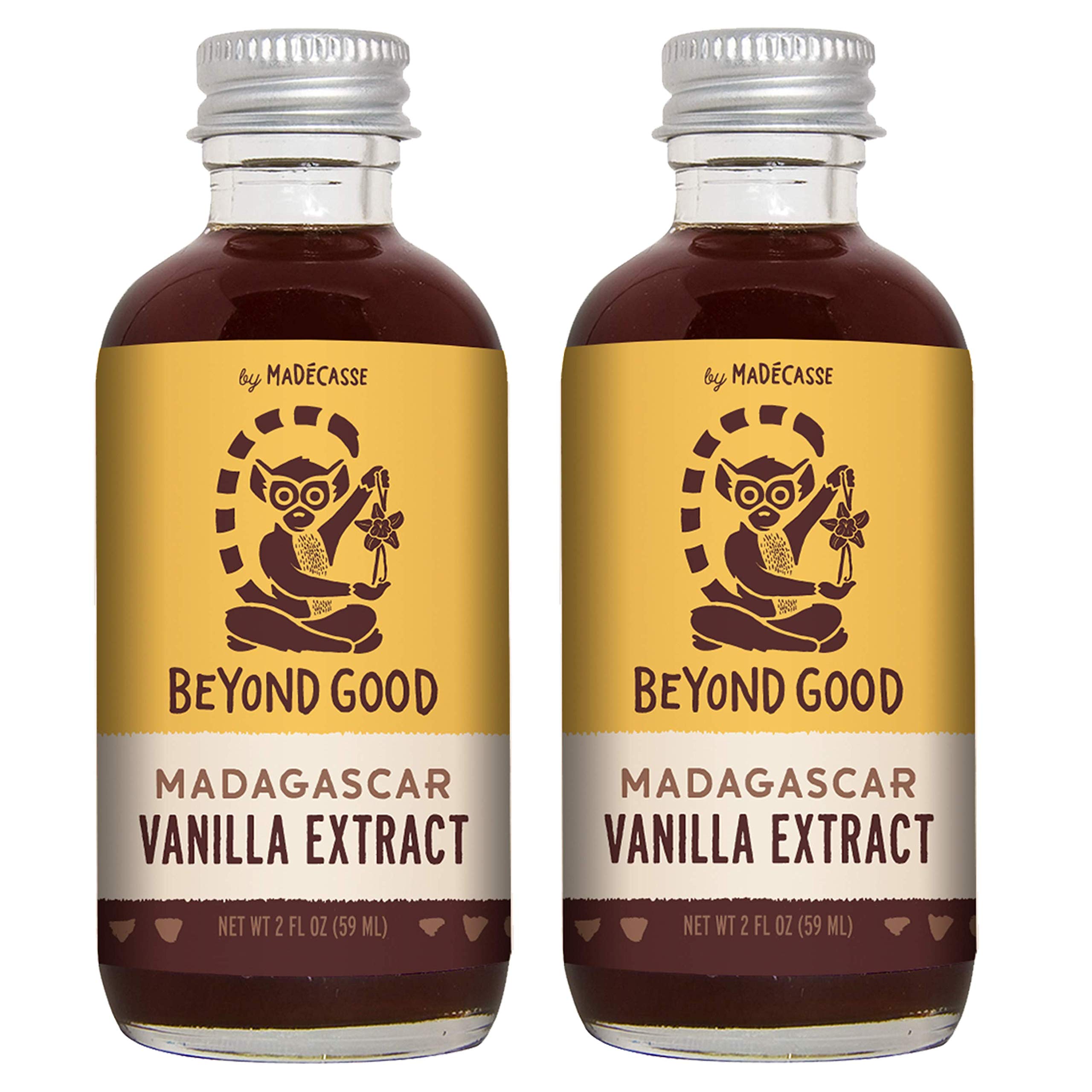 Beyond Good Vanilla Extract | Pure Madagascar Vanilla Extract 2 Pack | 2oz Each