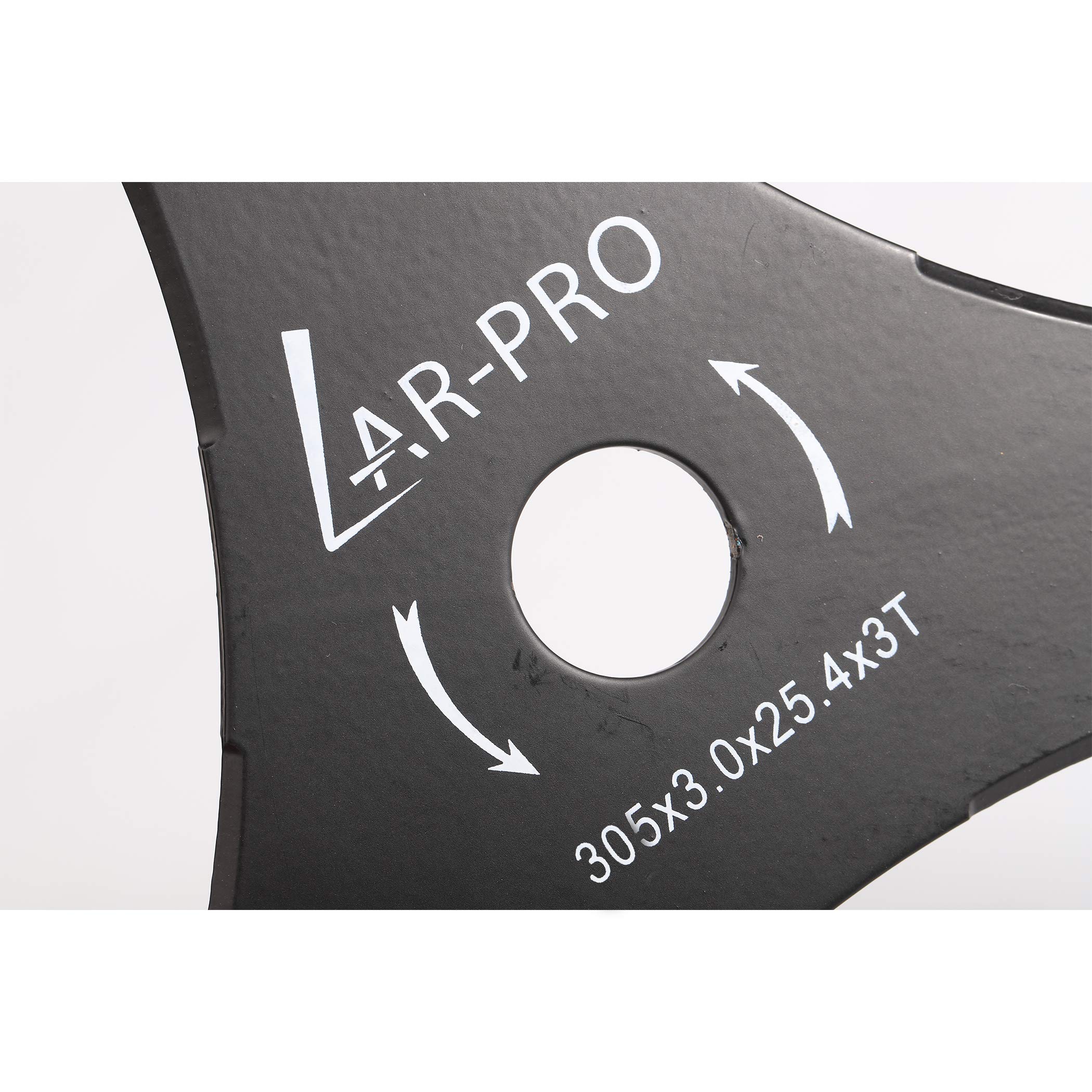 AR-PRO 12" x 3 Teeth Steel Brush Blades for Cutter, Trimmer, Weed Eater | Made from Carbon Steel, Cuts Like Butter