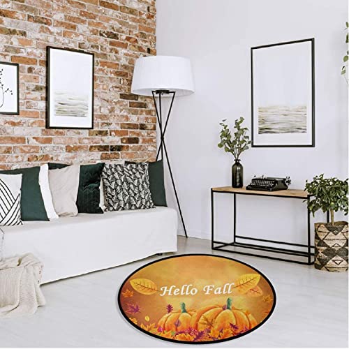 Custom Doormat Indoor Area Rug Carpet Personalized Design with Text Photo Logo Image Housewarming Gift Non-Slip Washable Floor Bath Mat Suit for Home Garden Office Entry Decorative (Circular - 31.5")