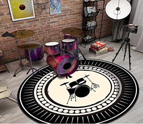 Custom Doormat Indoor Area Rug Carpet Personalized Design with Text Photo Logo Image Housewarming Gift Non-Slip Washable Floor Bath Mat Suit for Home Garden Office Entry Decorative (Circular - 31.5")