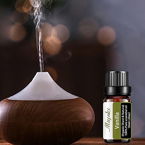 Vanilla Essential Oil Organic Olant & Natural 100% Pure Vanilla Oil - Perfect for Diffuser, Humidifier, Massage, Skin & Hair Care-10ml