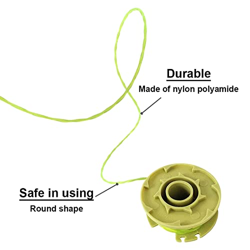 6 Pack String Trimmer Replace Auto Feed Twist Spool Line For AC80RL3 18V 24V 40V Weed-Eater Cordless Trimmer Trimmer Spool Line Auto Cut Holder Keeper Replacement String Trimmer Weed-eater Cordless