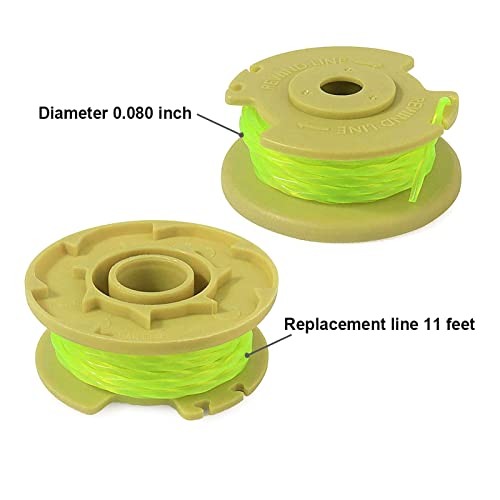 6 Pack String Trimmer Replace Auto Feed Twist Spool Line For AC80RL3 18V 24V 40V Weed-Eater Cordless Trimmer Trimmer Spool Line Auto Cut Holder Keeper Replacement String Trimmer Weed-eater Cordless