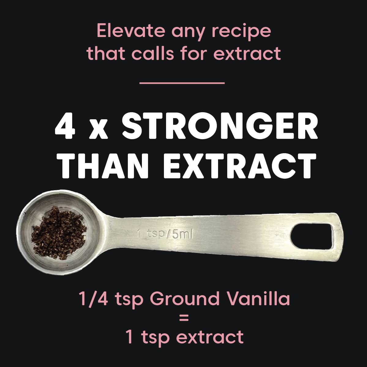 Wilderness Poets Pure Vanilla Powder - 100% Organic Ground Vanilla Beans - Tahitian Variety, Grade A | Potent, Super Aromatic, Perfect for Chefs, Baking, Ice Cream, Coffee Lattes, 1 Ounce (28 Grams)