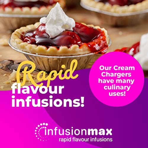 InfusionMax Elite Whipped Cream Chargers 600 packs (24 cartridges x 25 boxes), 9 grams Pure Culinary Gas, Compatible with Standard Whipped Cream Dispensers