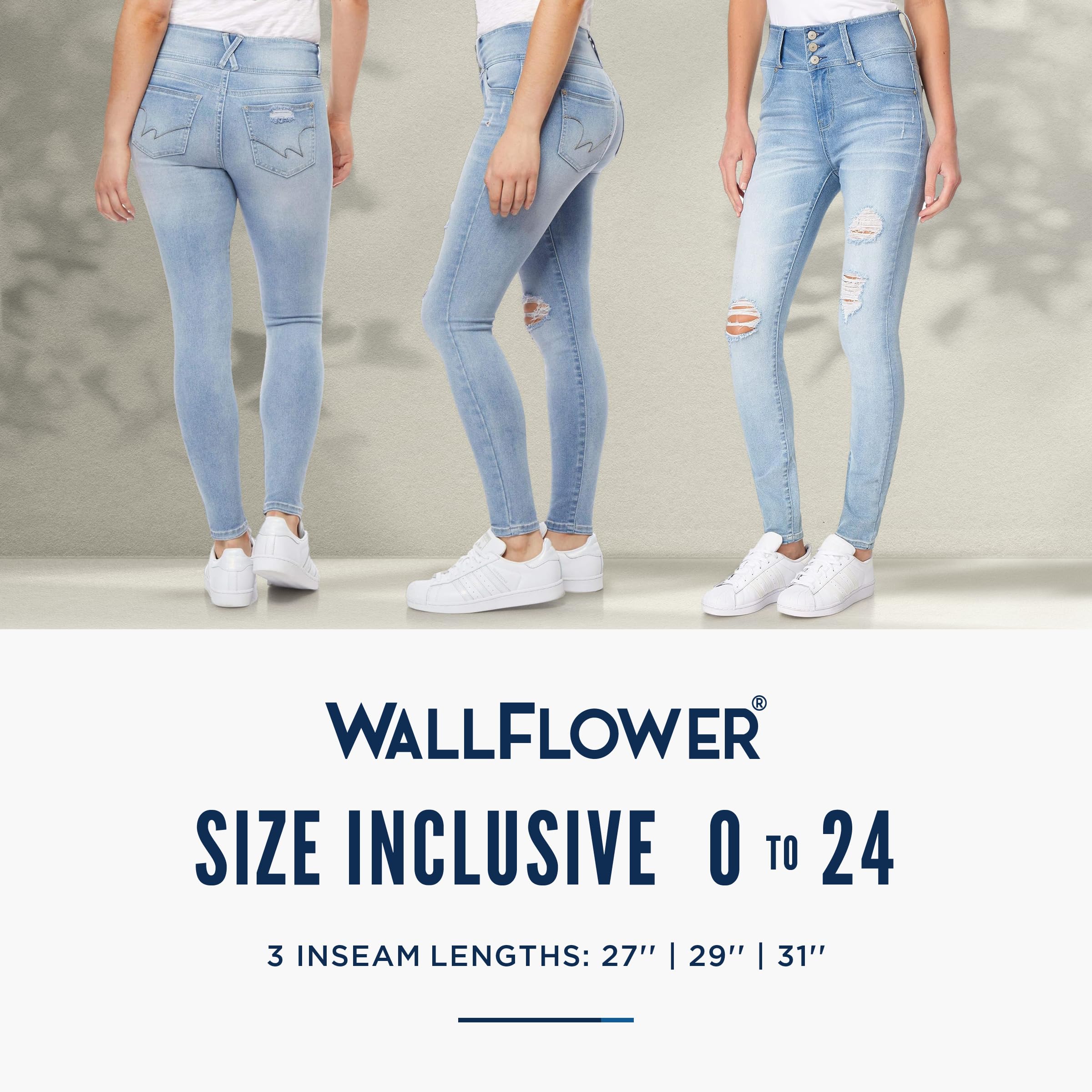 WallFlower Women's Sassy Skinny High-Rise Insta Soft Juniors Jeans (Standard and Plus), Riverton, 13