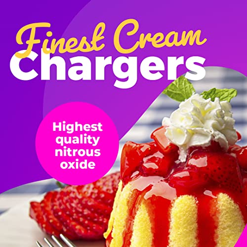 InfusionMax Elite Whipped Cream Chargers 600 packs (24 cartridges x 25 boxes), 9 grams Pure Culinary Gas, Compatible with Standard Whipped Cream Dispensers